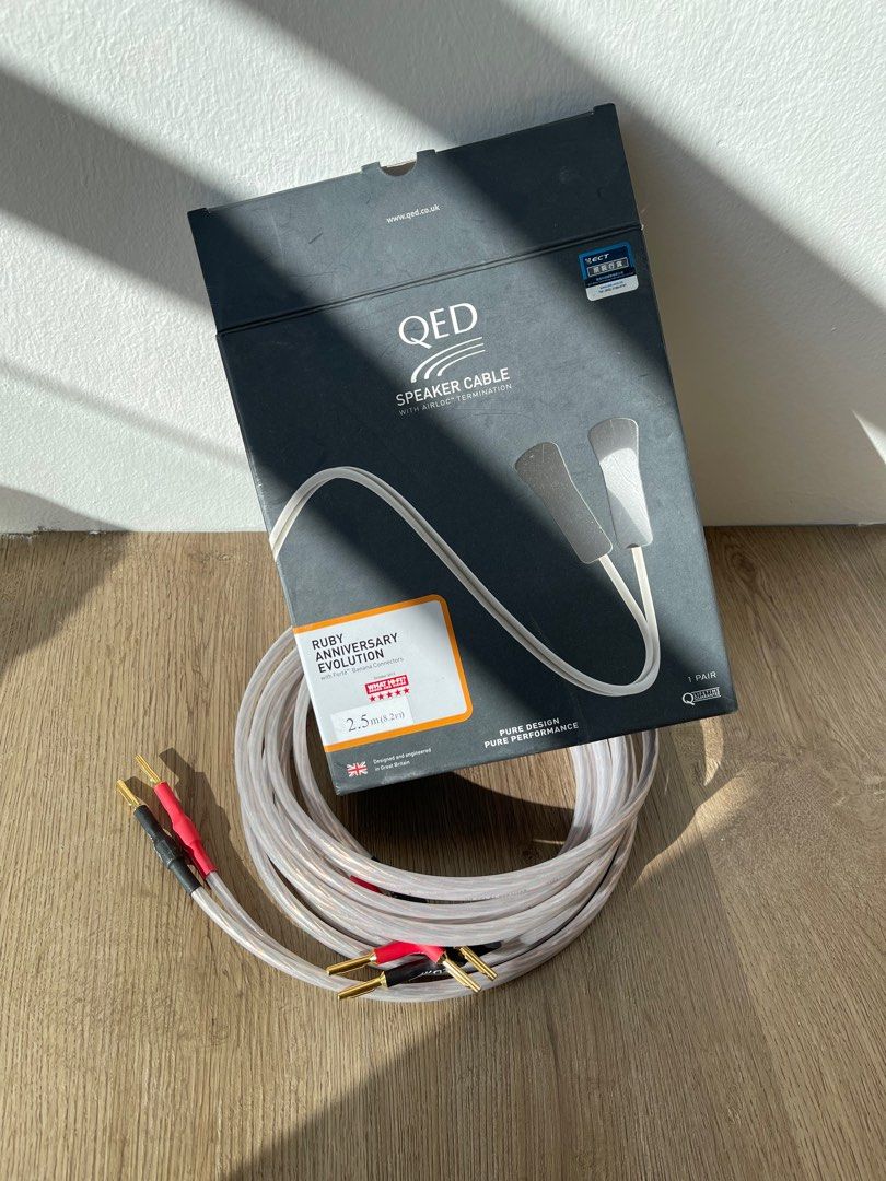 QED Cable - Ruby Anniversary Evolution, 音響器材, Soundbar、揚聲器、藍牙喇叭、耳擴 ...