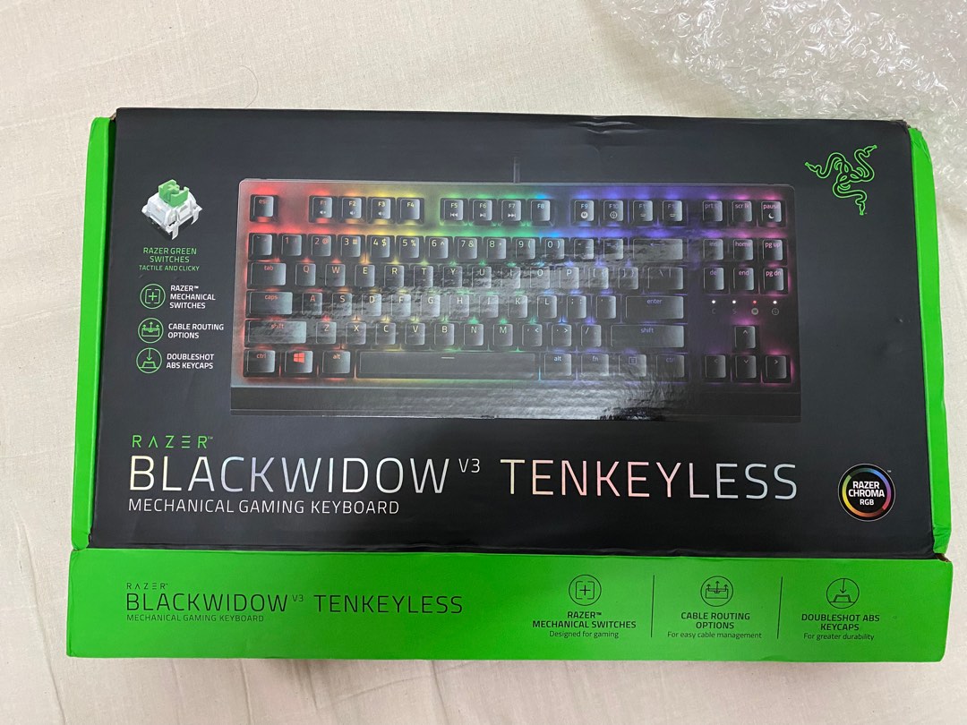 Razer Black Widow V3 Tenkeyless, Computers & Tech, Parts & Accessories ...