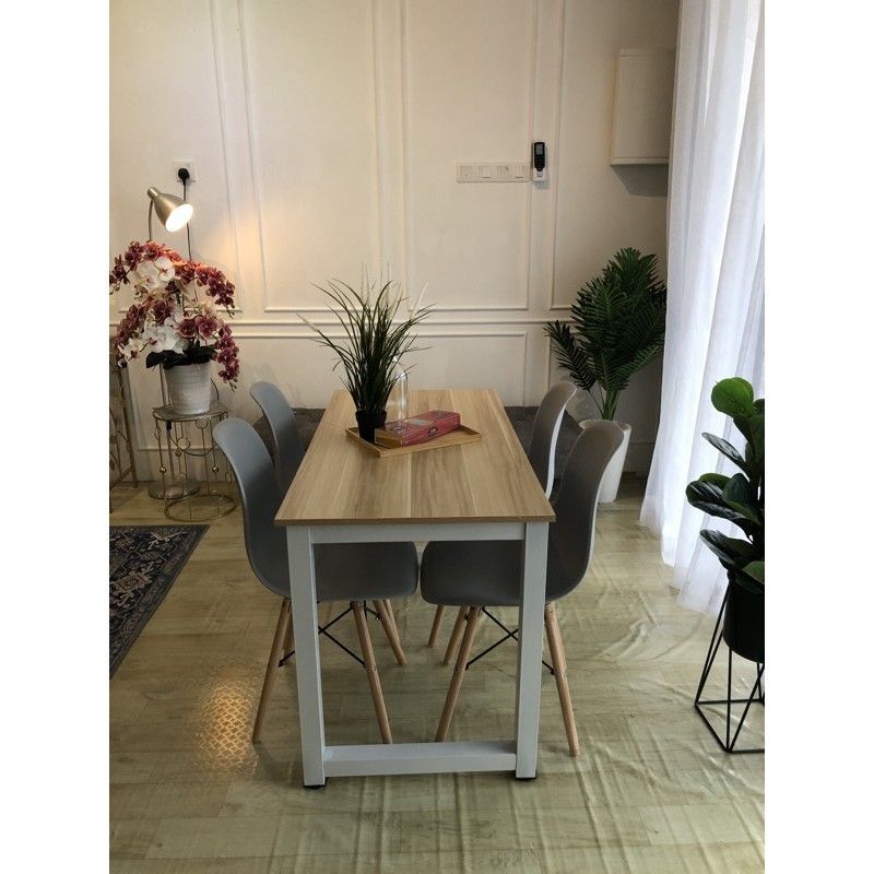 Readystock Office Table, metal leg gaming study working tables desks ...