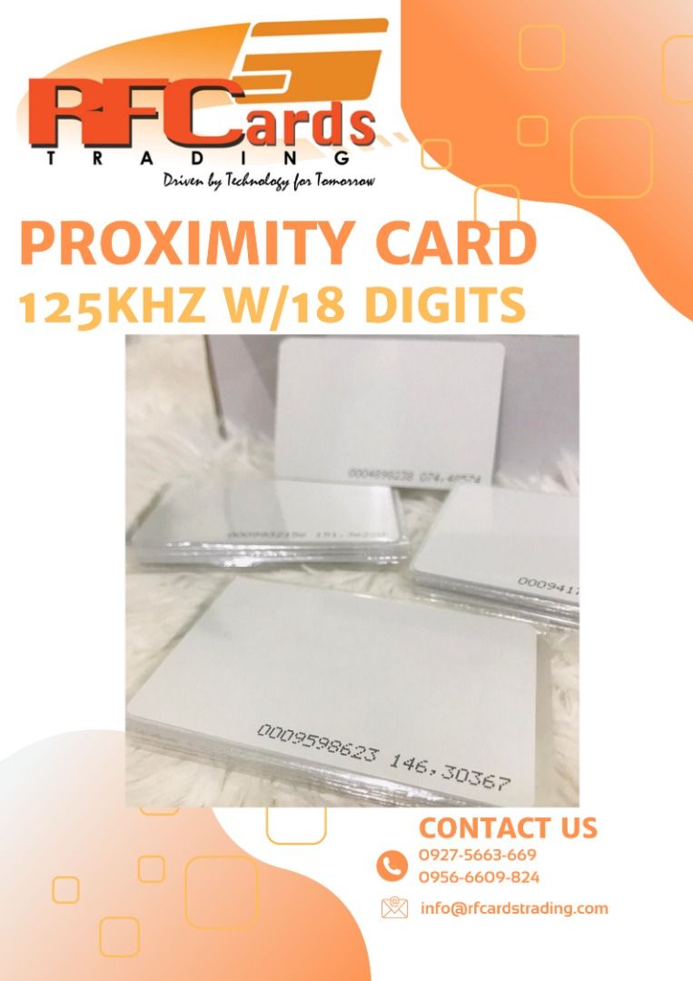 RFID PROXIMITY 125KHZ CARD WITH 18 DIGITS NUMBER, Mobile Phones ...