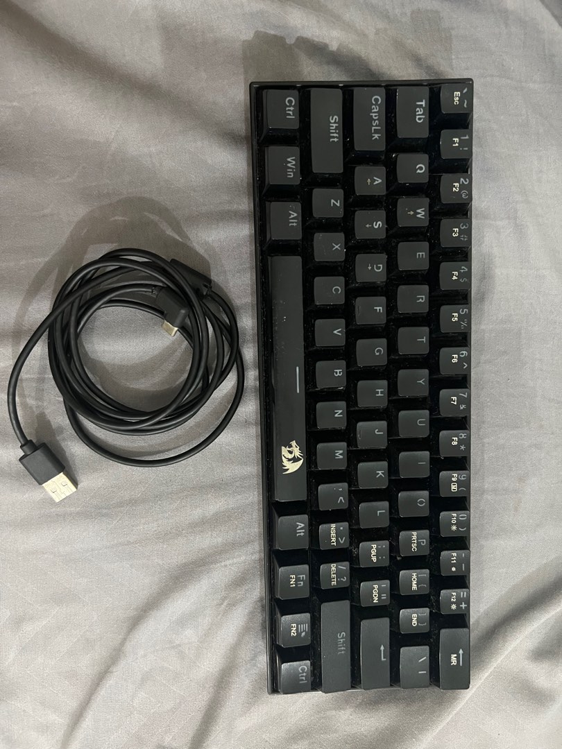 RGB Blue Switch Red Dragon Lakashimi Mechanical Keyboard, Computers ...
