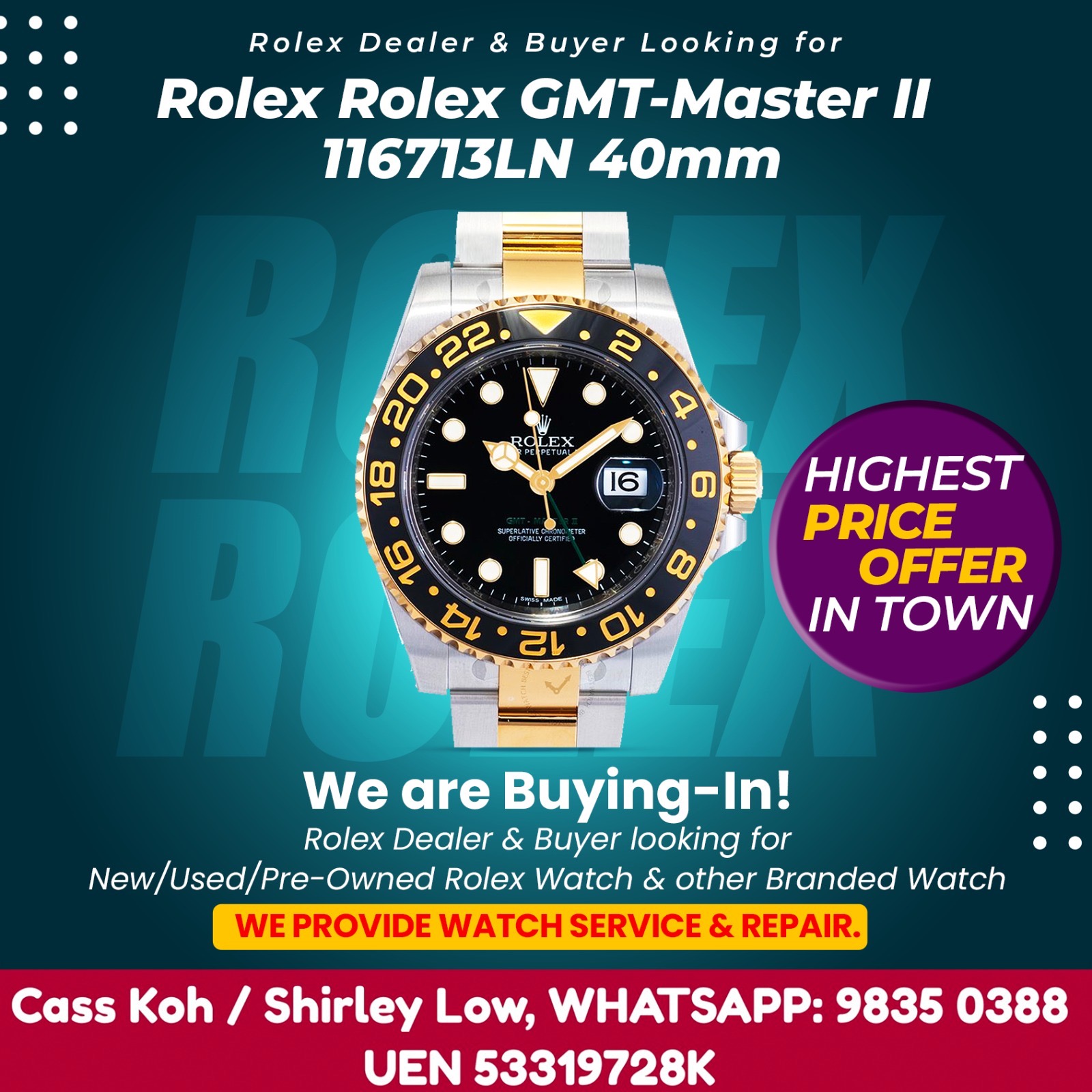 Rolex Watch Buyer with HIghest Price Buy In, Luxury, Watches on Carousell