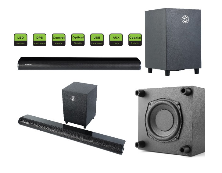 SALPIDO SAL-SB01 SOUNDBAR + SUBWOOFER, Audio, Soundbars, Speakers ...