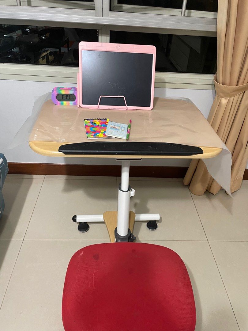 Scratch resistance Ergonomic height adjustable table for Kids and Teens ...