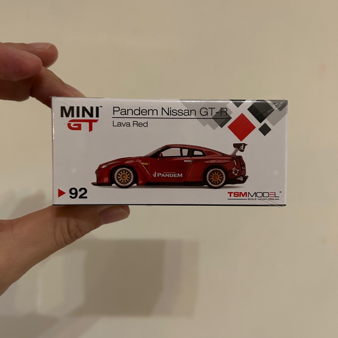 Sealed Mini GT 92 Pandem Nissan GT-R R35 Lava Red, Hobbies & Toys, Toys ...