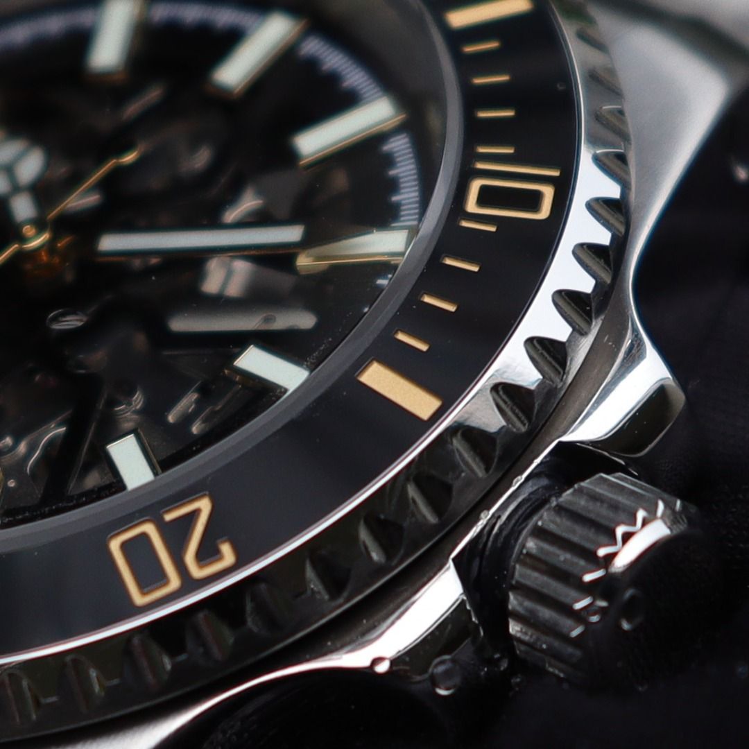 No Seiko Logo Mod Skeleton Submariner Mens Watch, Men's Fashion ...