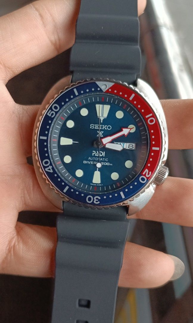 Seiko Pepsi Turtle Padi MOD, Men's Fashion, Watches & Accessories ...