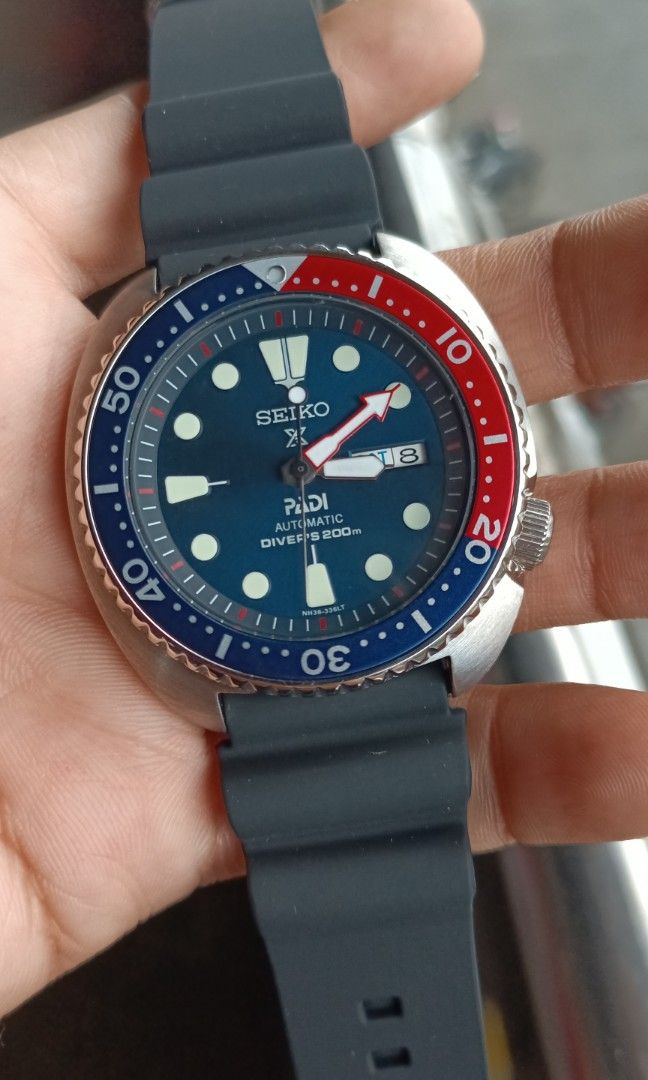 Seiko Pepsi Turtle Padi MOD, Men's Fashion, Watches & Accessories ...