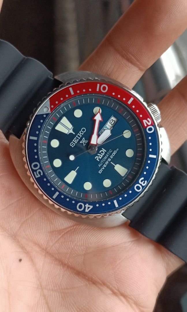 Seiko Pepsi Turtle Padi MOD, Men's Fashion, Watches & Accessories ...