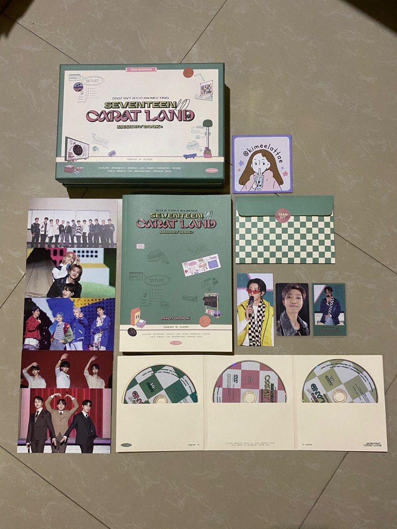 SEVENTEEN SVT The 8 2022 Caratland Memory Book+ DVD Set, Hobbies & Toys ...
