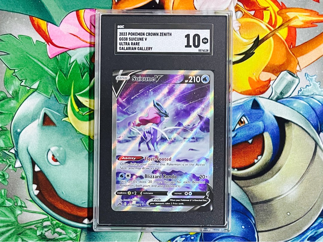 SGC 10 Suicune V - 2023 Pokemon SWSH Crown Zenith (Not PSA/CGC/BGS ...
