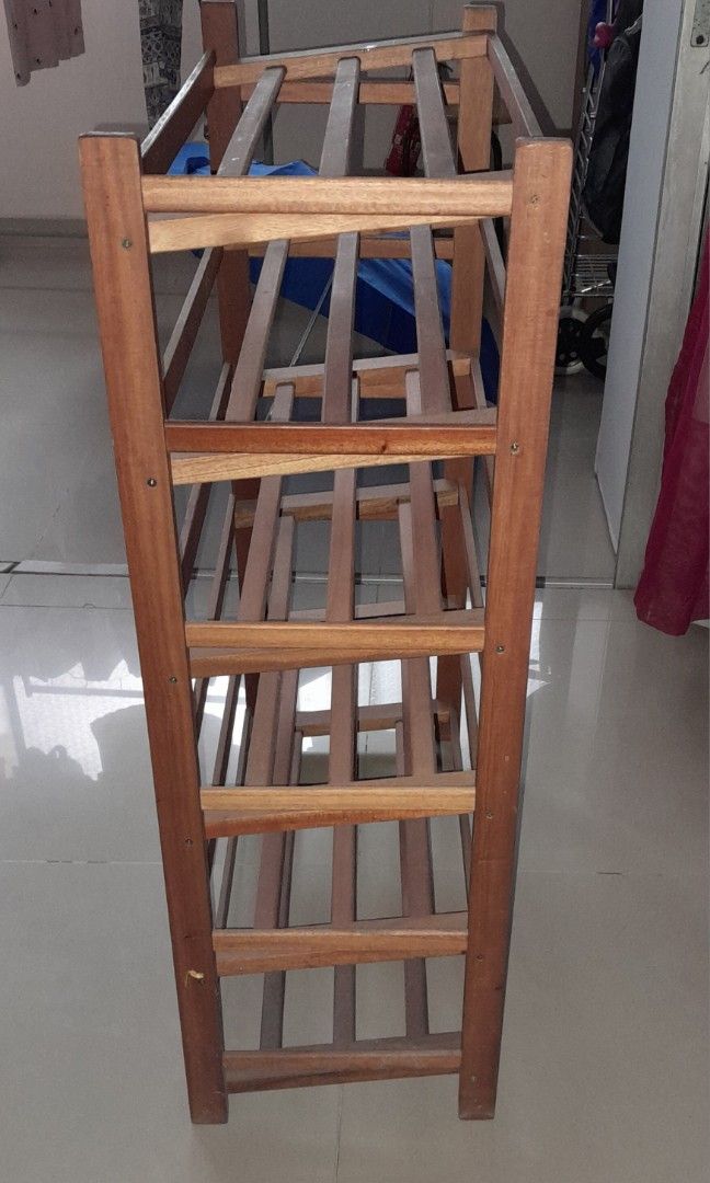 Shoe rack wooden, Furniture & Home Living, Furniture, Shelves, Cabinets ...