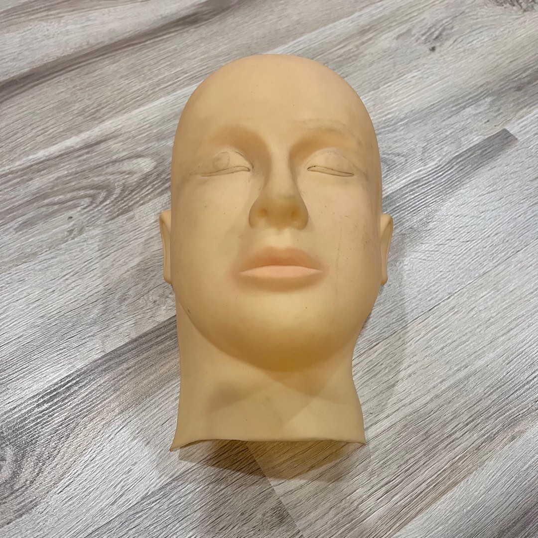 Silicone False Face / Practice soft skin / Mannequin Fake Head / 假人皮 ...