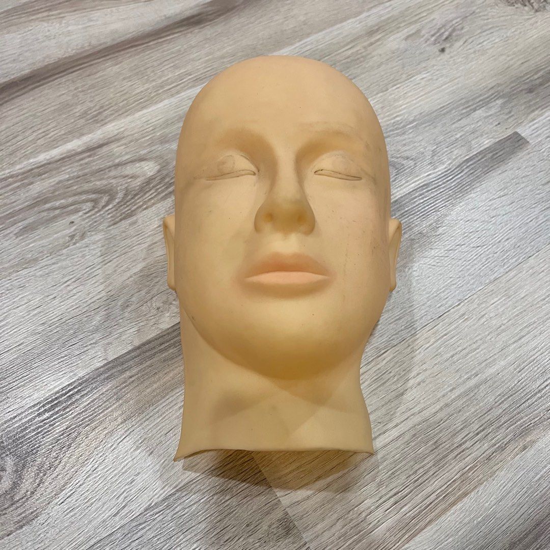 Silicone False Face / Practice soft skin / Mannequin Fake Head / 假人皮 ...