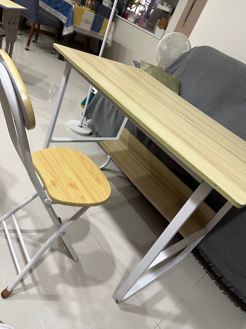 Simple study table, Furniture & Home Living, Furniture, Tables & Sets ...