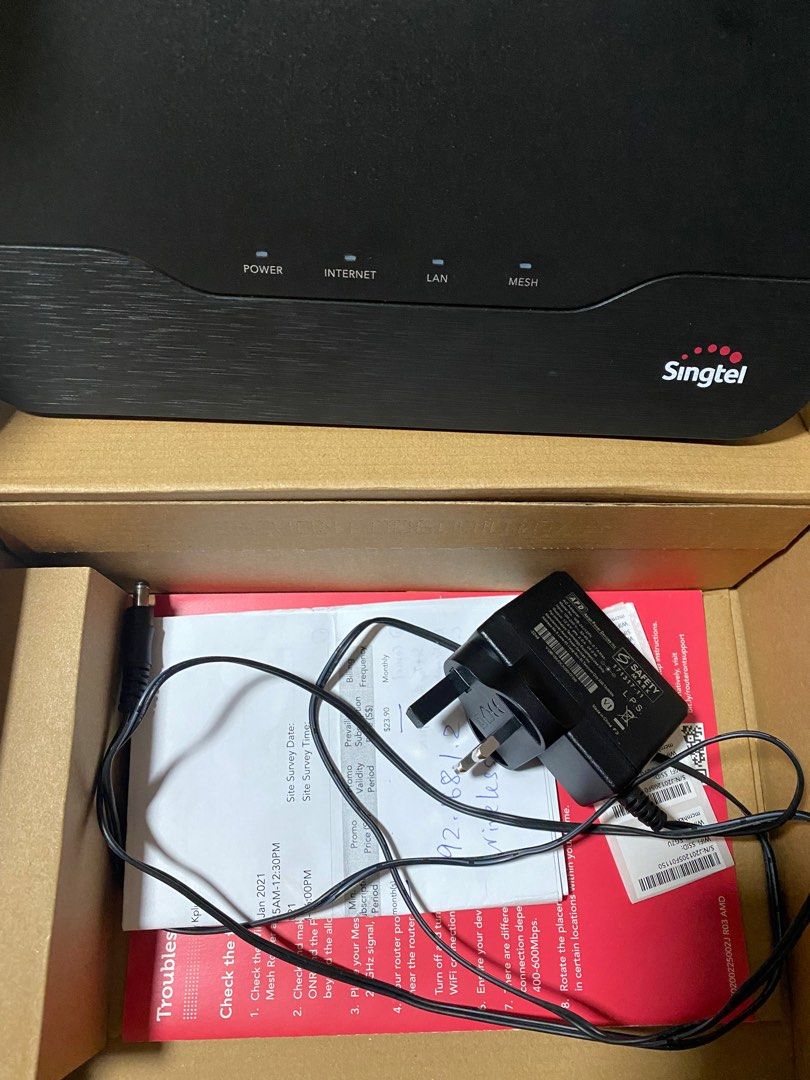 Singtel mesh router, Computers & Tech, Parts & Accessories, Networking ...