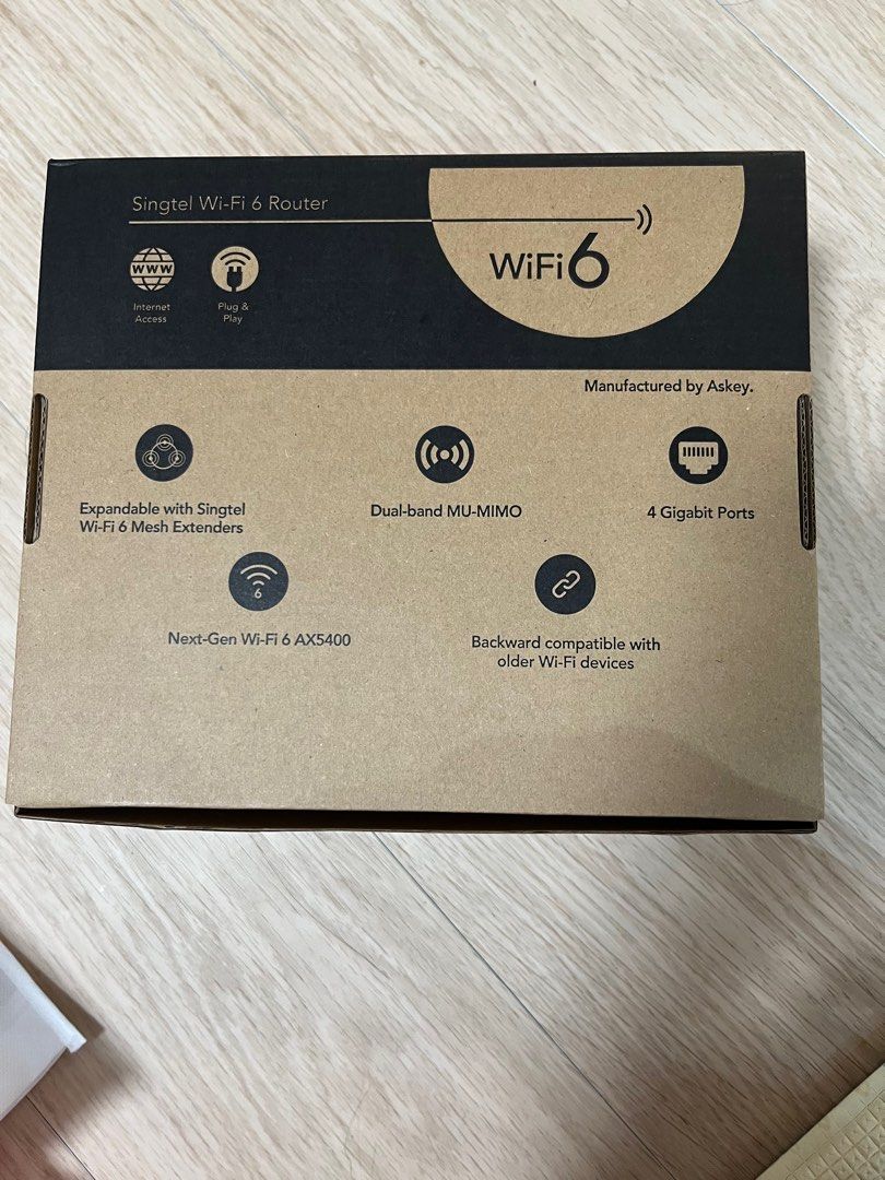 Singtel WiFi 6 Router RT5703W-D171, Computers & Tech, Parts ...