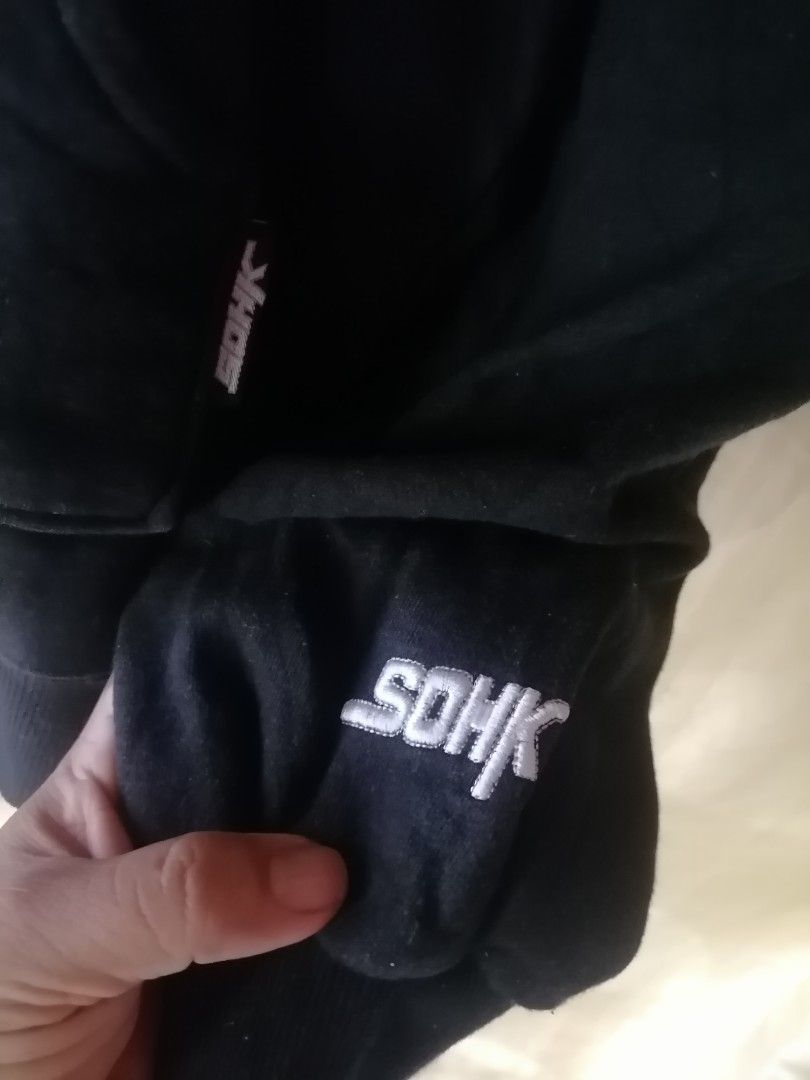 SOHK Black Hoodie, Men's Fashion, Coats, Jackets and Outerwear on Carousell