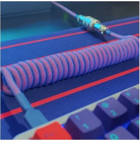Spacekeys Coiled Cables Custom Mechanical Keyboard USB Type C GX16 ...