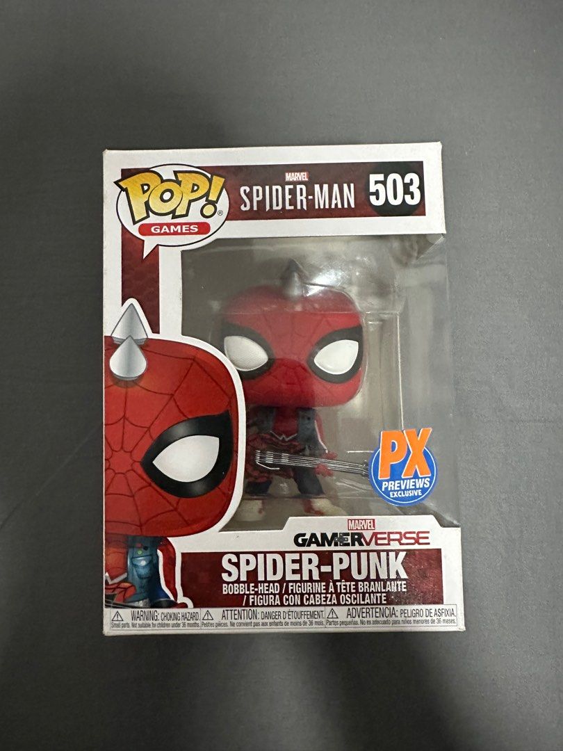 Spider punk funko pop, Hobbies & Toys, Toys & Games on Carousell