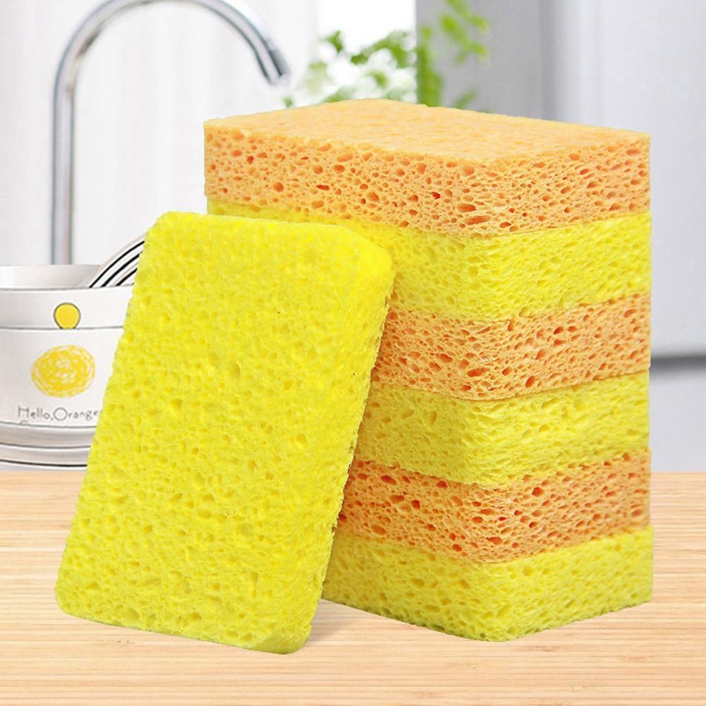 Sponge Block Wood Pulp Cotton Rag Dishwashing Cleaning Block Wood ...
