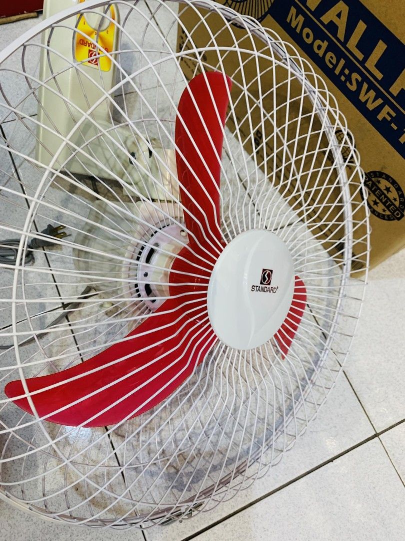 Standard 16" Wall Fan (Assorted Blade Color) SWF-16Q, Furniture & Home ...