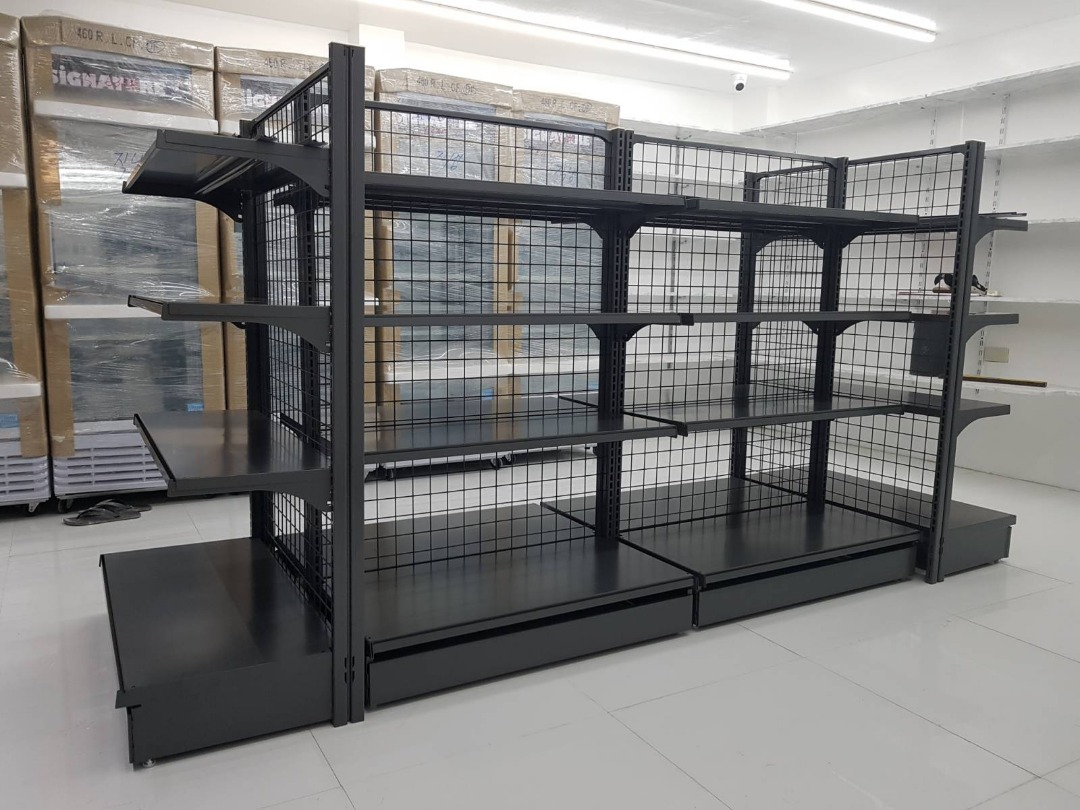 steel shelves rack standee gondola, Furniture & Home Living, Furniture ...