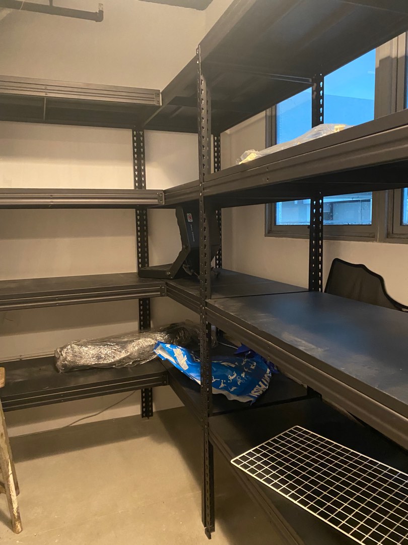 L-shape Storage Rack, Furniture & Home Living, Furniture, Shelves ...