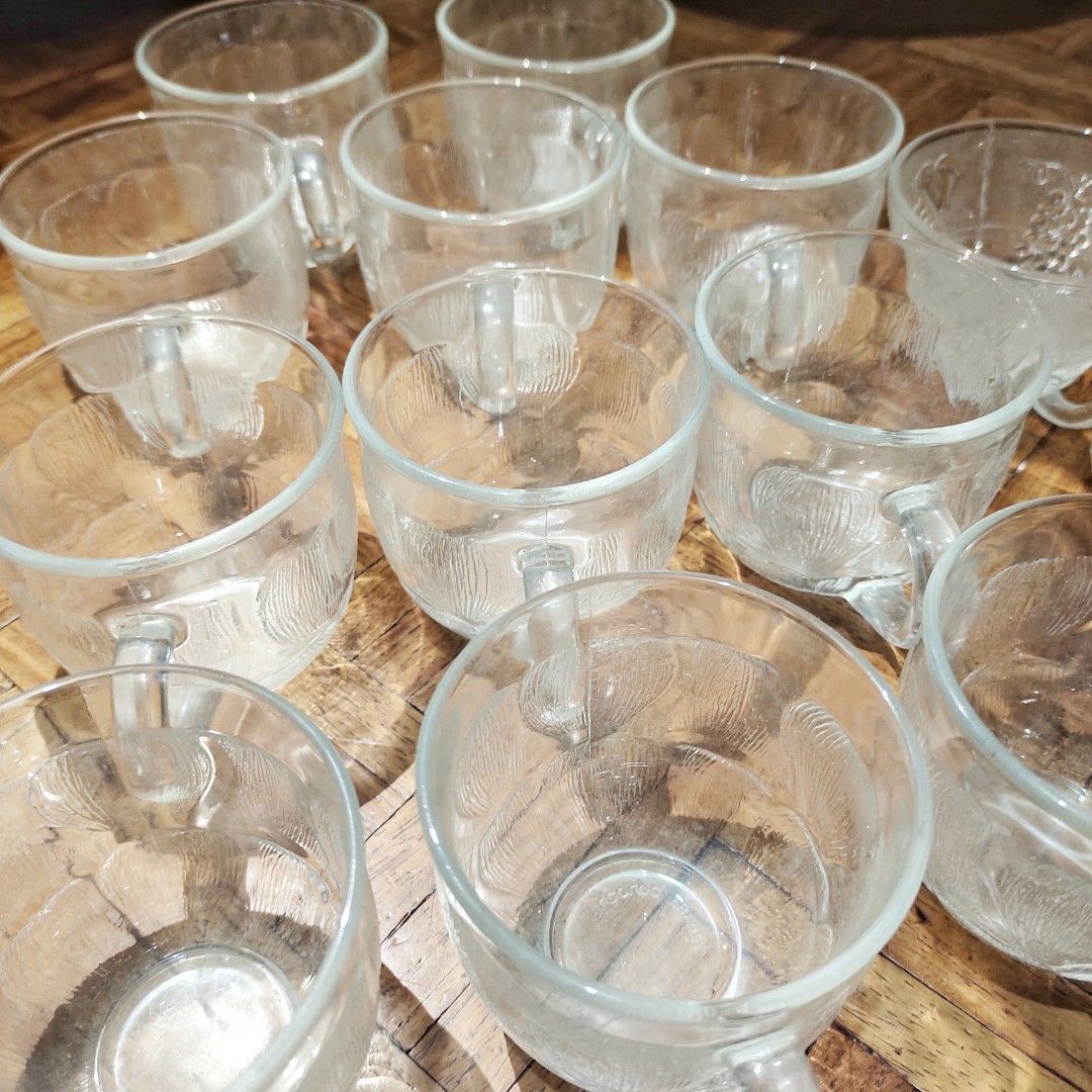 [TAKE ALL] Vintage Glass Teacups, Furniture & Home Living, Kitchenware ...