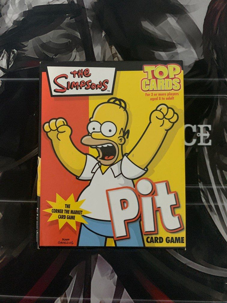 The Simpsons Edition - Pit Card Game, 興趣及遊戲, 玩具 & 遊戲類 - Carousell