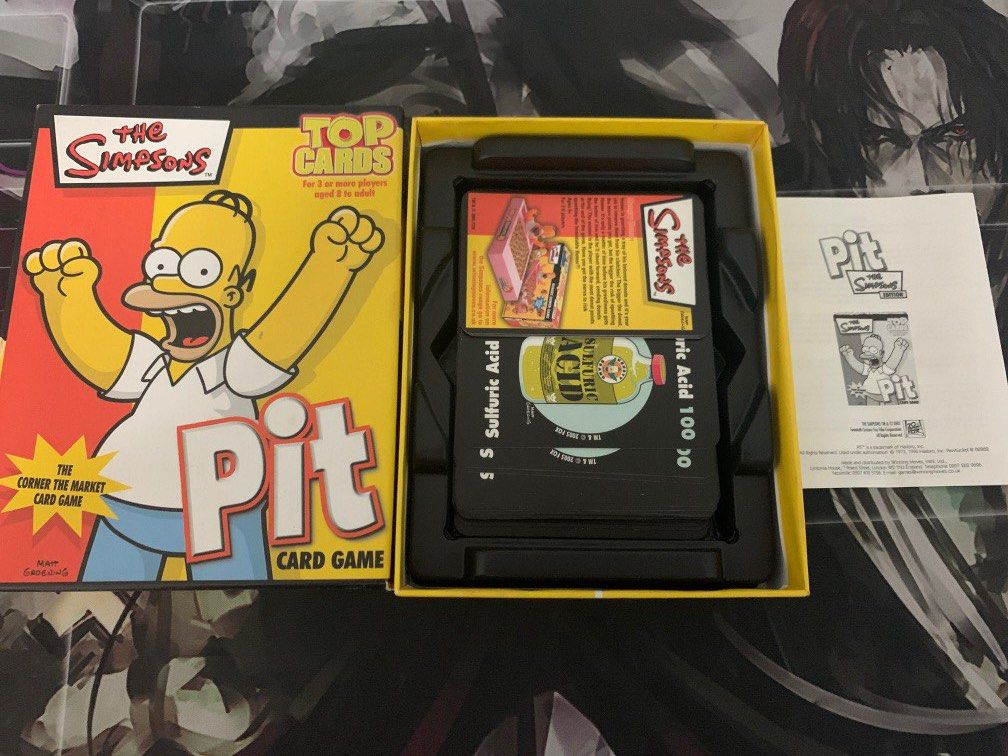 The Simpsons Edition - Pit Card Game, 興趣及遊戲, 玩具 & 遊戲類 - Carousell