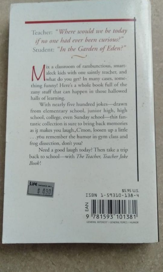 the teacher teacher joke book, Hobbies & Toys, Books & Magazines ...