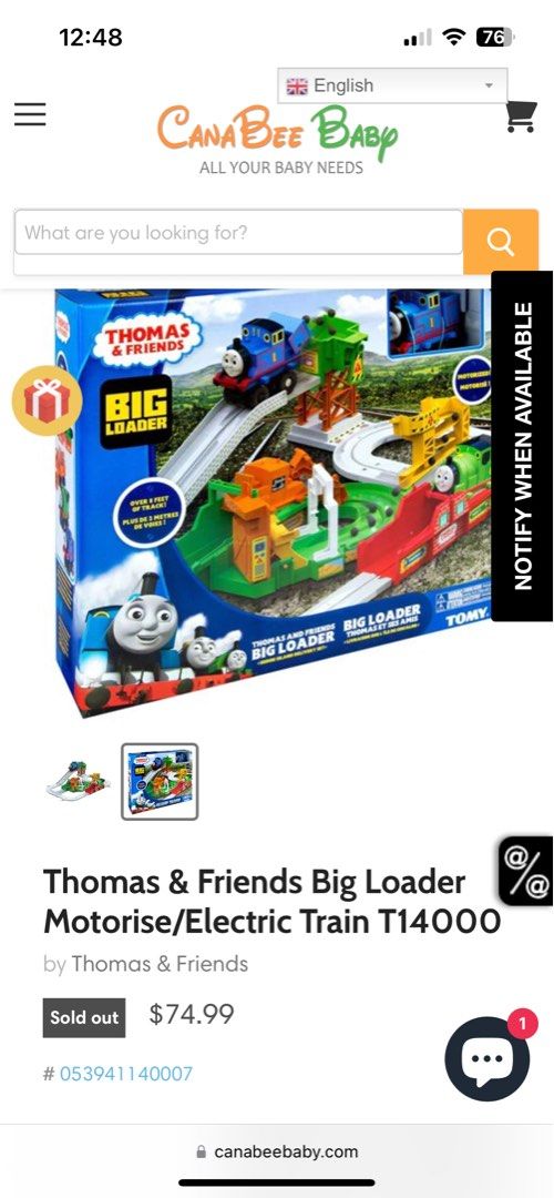 Thomas&Friends Big Loader train set, Hobbies & Toys, Toys & Games on ...