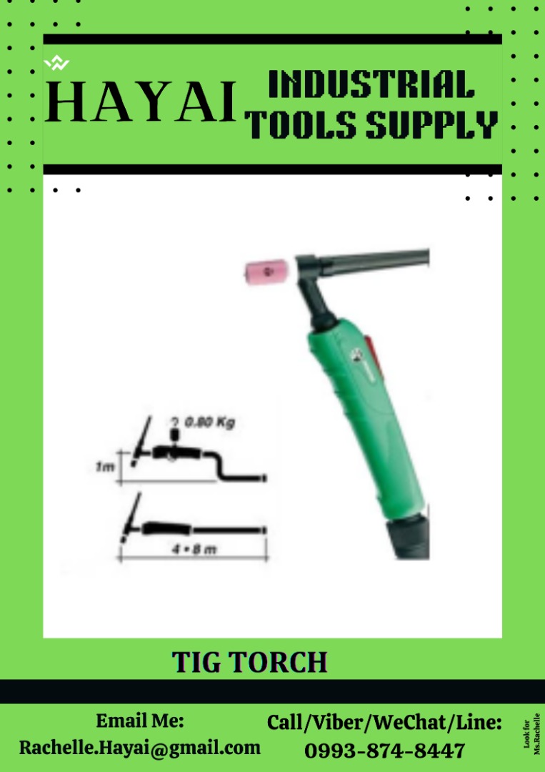 TIG TORCH, Commercial & Industrial, Industrial Equipment on Carousell