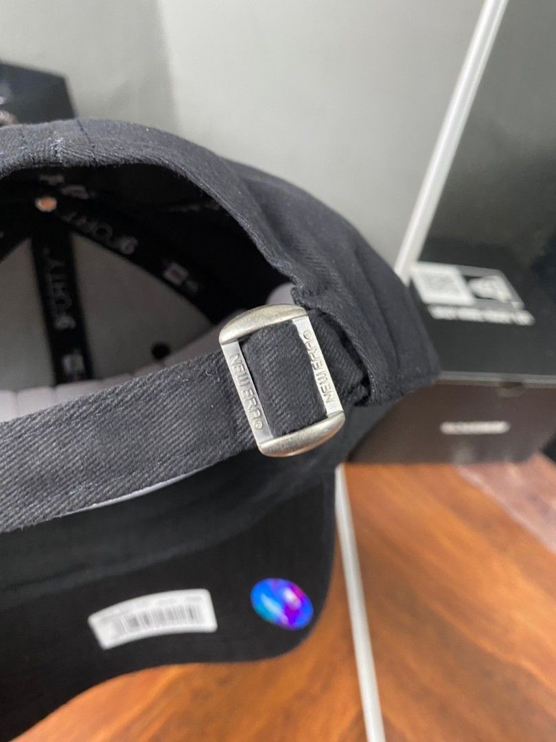 Topi baseball MLB Caps New Era Hat Logo LA Hitam Putih, Fesyen Pria ...