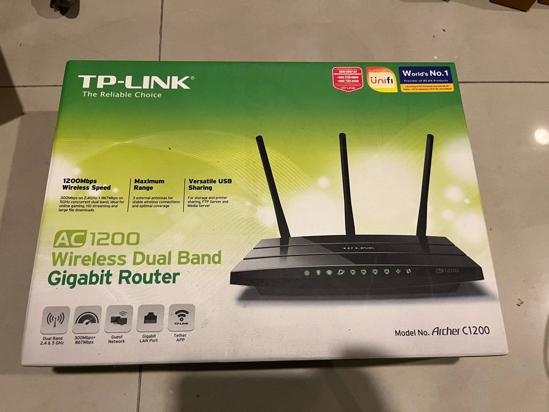 TP-Link Wireless Dual Band Gigabit Router (AC1200), Computers & Tech ...