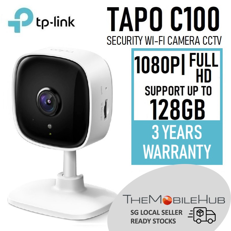 TP-Link Tapo C100 Security IP Camera WI-FI CCTV 1080P Full HD Night ...
