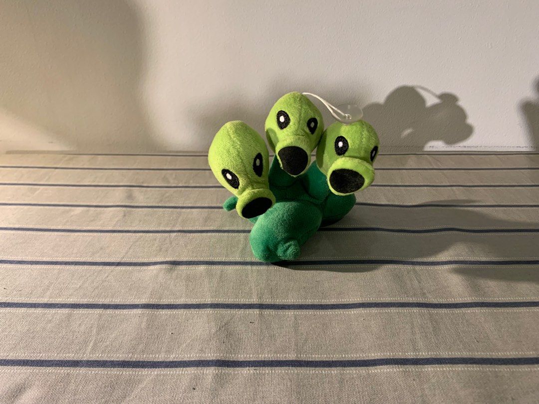 Triple Pea Shooter Stuffed Toy, Hobbies & Toys, Toys & Games on Carousell