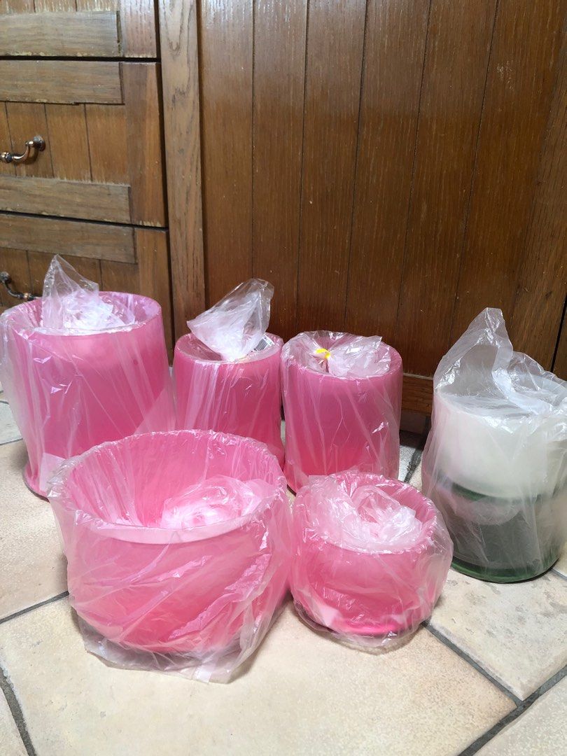 Tupperware one touch Pink (various sizes), Furniture & Home Living ...