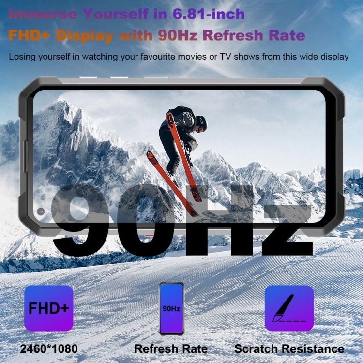 Unihertz Tank Rugged Phone Night Vision Camera Dual SIM 8GB+256GB (Global Version), Mobile ...