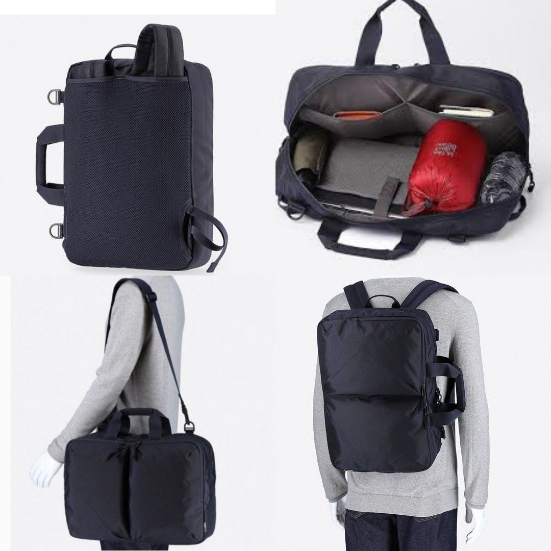 UNIQLO 3 WAY TRAVEL LAPTOP BACKPACK on Carousell