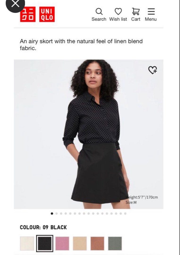 Uniqlo black skorts, Women's Fashion, Bottoms, Skirts on Carousell