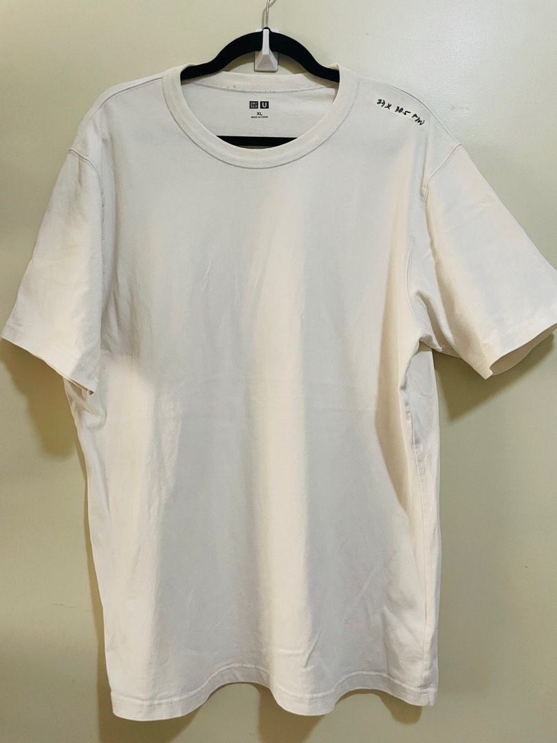 Uniqlo Plain White Shirt on Carousell