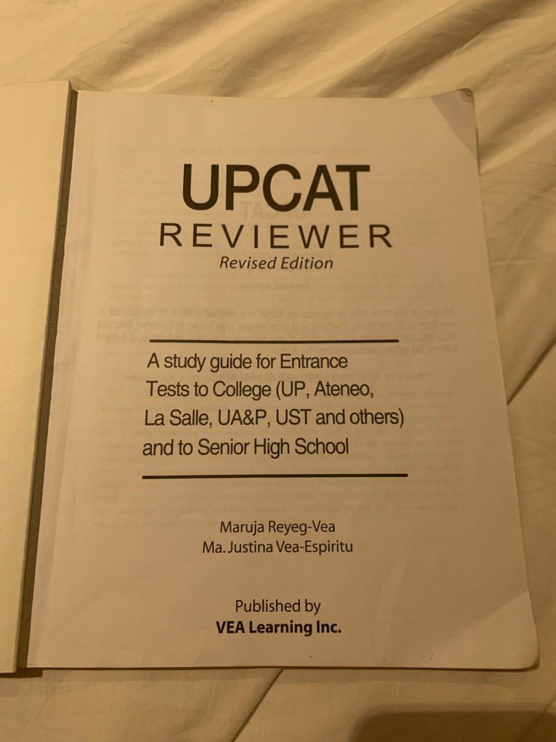 UPCAT Reviewer Book, Hobbies & Toys, Books & Magazines, Textbooks on ...