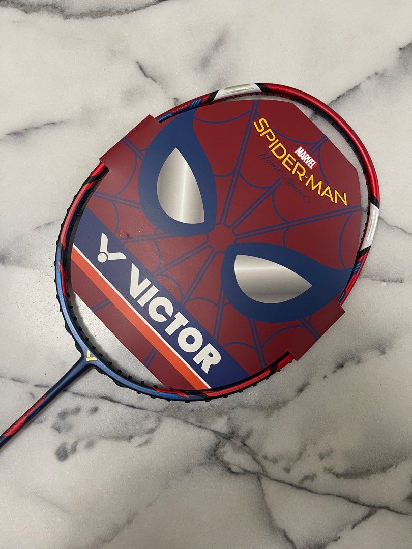 Victor Spiderman Badminton Racquet Yonex Marvel Li Ning Spider Man ...