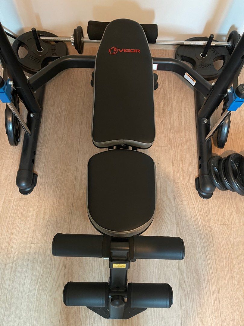 Vigor Compact Smith Machine & Bench, Sports Equipment, Exercise ...