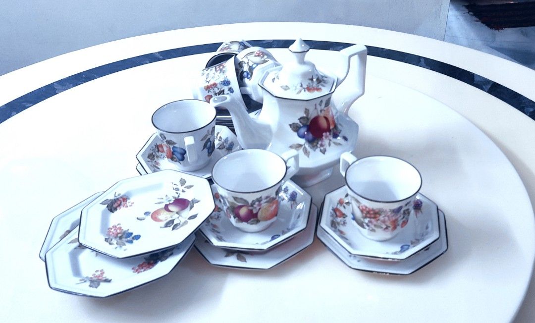 Vintage-collectable Fresh Fruit Tea set, Furniture & Home Living ...