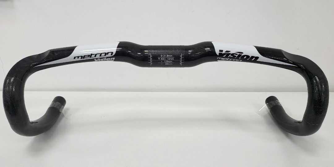 Vision Metron 4D Compact Carbon Handlebar 400mm Glossy 98%, 運動產品, 單車及配件, 單車 - Carousell