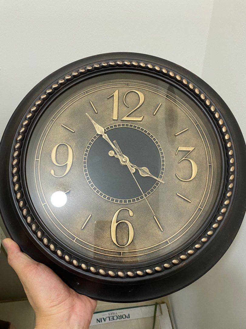 Wall clock. Classical/royal style., Furniture & Home Living, Home Decor ...