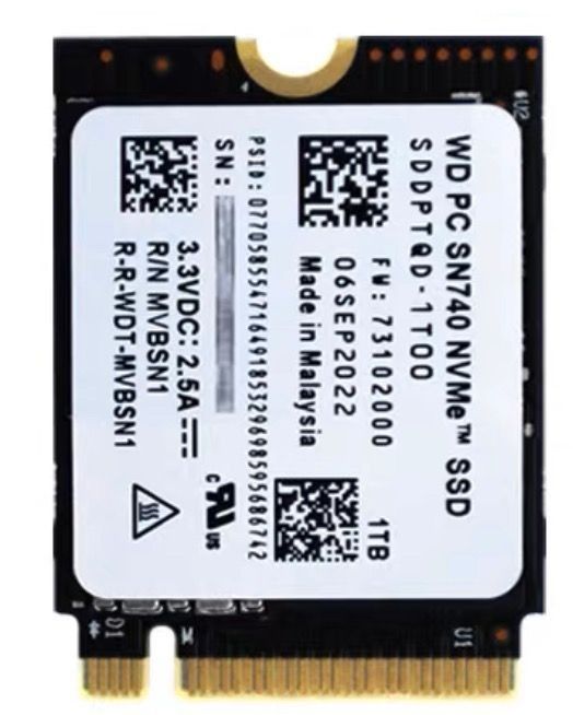 WD SN740 M.2 2230 1TB with heatsink Steam Deck ROG Ally Upgrade ...